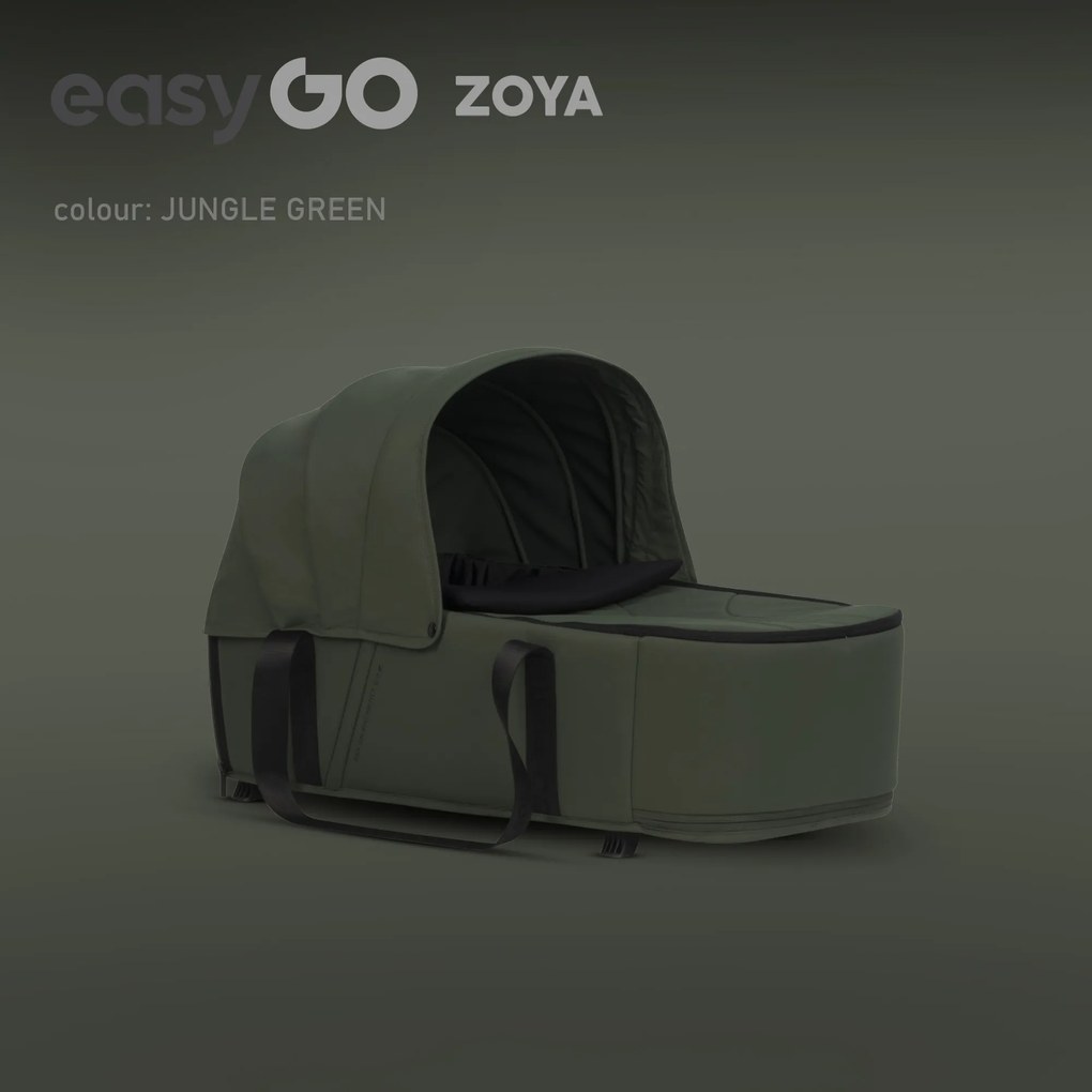 Hluboká vanička pro dětský kočárek EasyGo Zoya Jungle Green