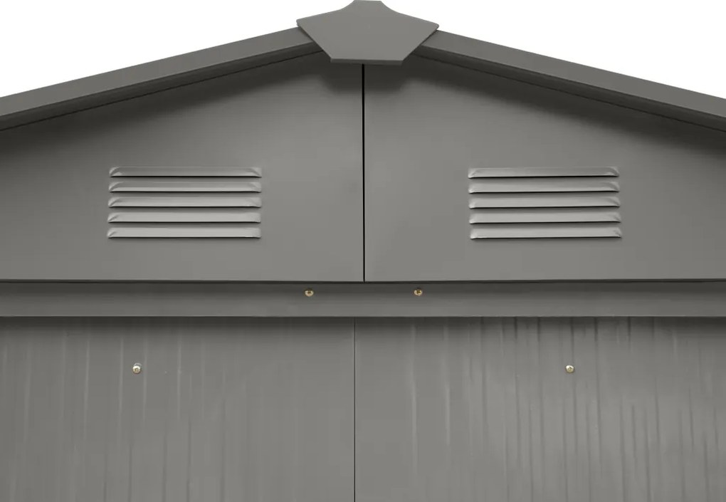 Zahradní domek BestBerg ZDB-7SD / 7,2 m² / 301 x 238 x 214 cm / dekor bílé dřevo/šedá