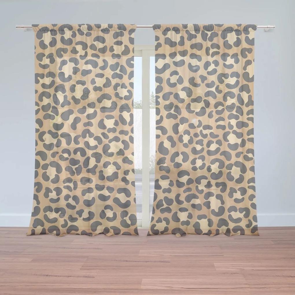 Sablio Záclony Gepardí vzor: 2ks 150x250cm