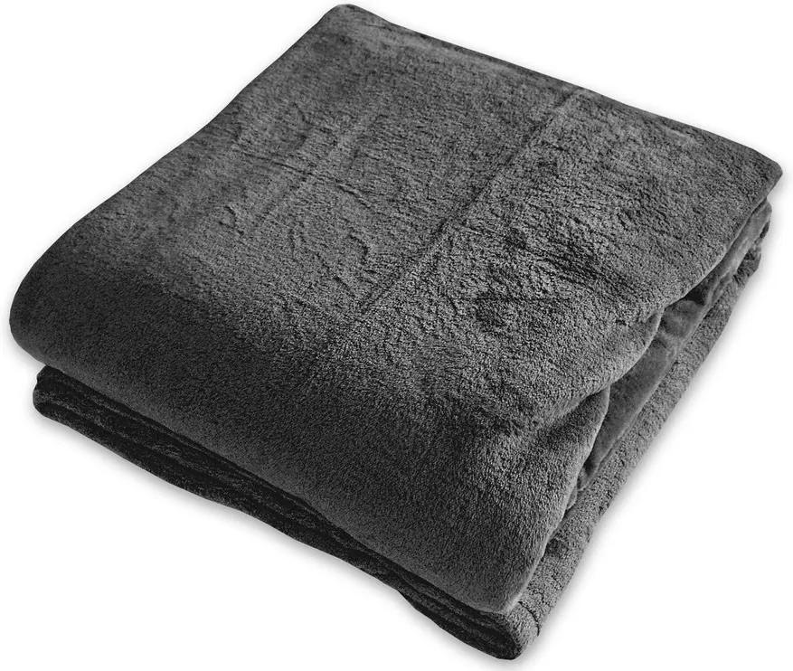 Homeville deka mikroplyš 150x200 cm černá