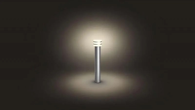 PH 17406/47/P0 Hue White Venkovní sloupkové svítidlo Philips Tuar 17406/47/P0 nerez, 2700K, 77cm - PHILIPS HUE (915005561701)