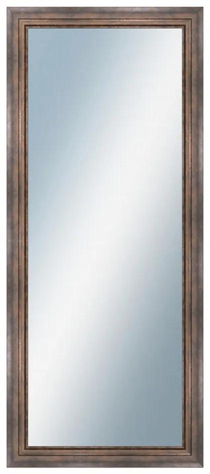 DANTIK - Zarámované zrcadlo - rozměr s rámem cca 60x140 cm z lišty TRITON široký měď antik (2951)