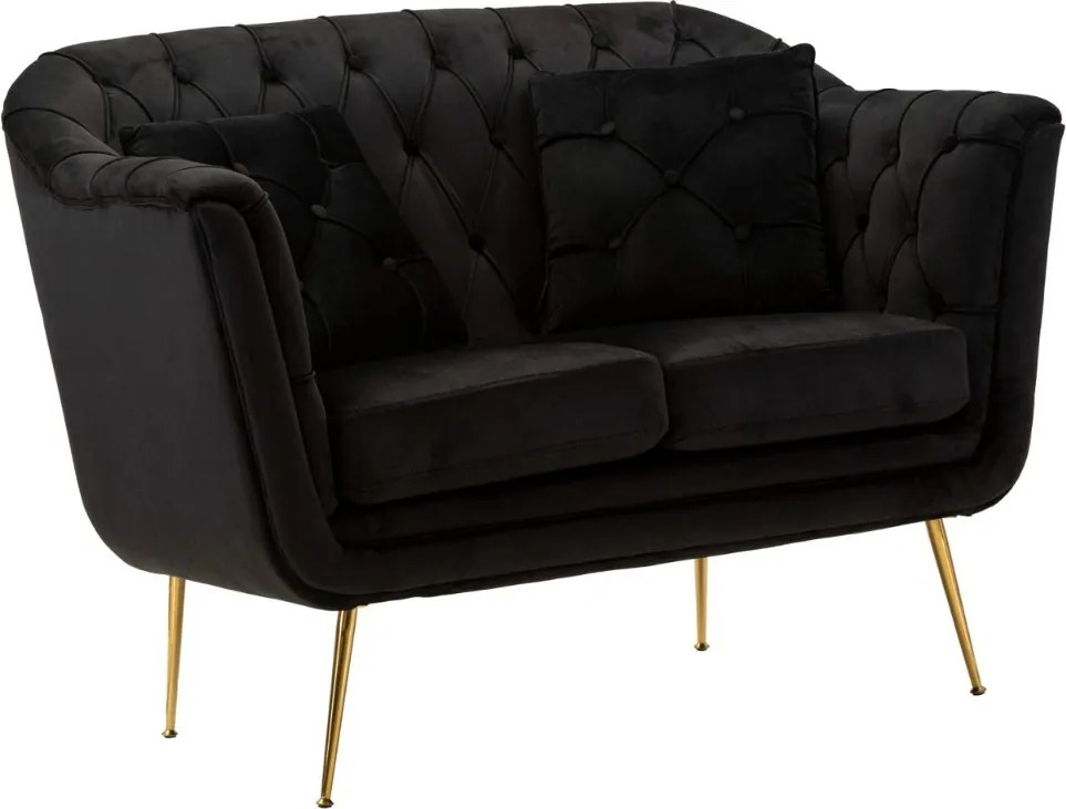 Designová pohovka Jagienka 130 cm černá