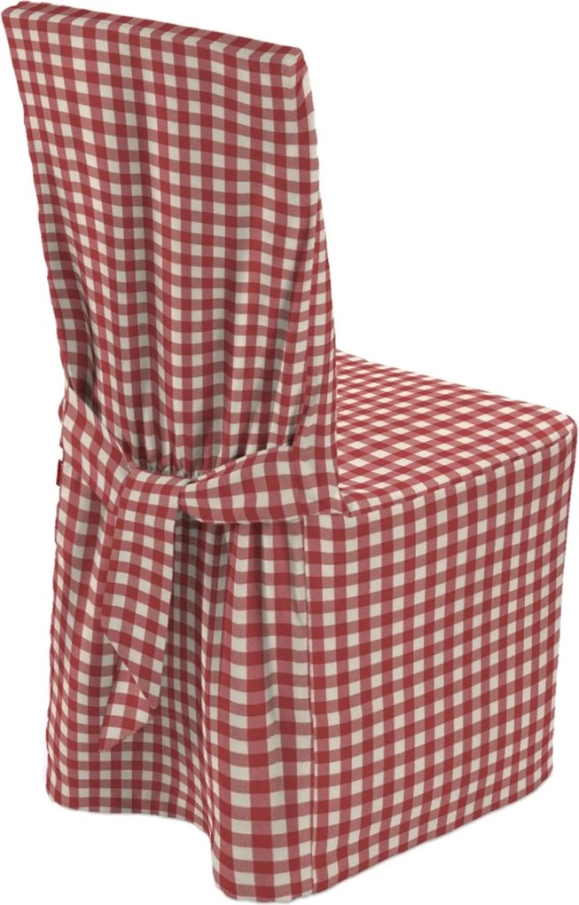 Návlek na židli barva červená látka vzorované