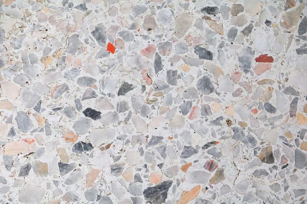 DIMEX | Samolepicí vliesová fototapeta na zeď Leštěný kámen MA-5-2349 | 375 x 250 cm | červená, bílá, oranžová, šedá