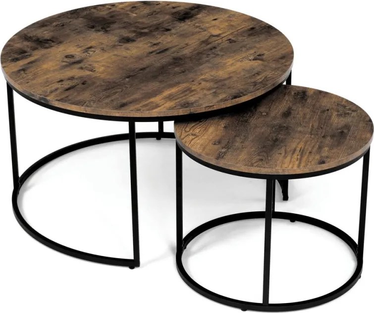 Konferenční stolek 80x80x45cm AF-3002 OLW, mdf, old wood