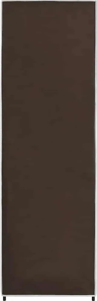 Šatní skříň hnědá 87 x 49 x 159 cm textil 282458