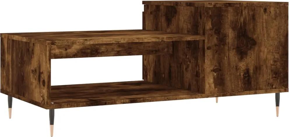 vidaXL Konferenční stolek 100 x 50 x 45 cm kompozitní dřevo [830825] Barva: dub sonoma
