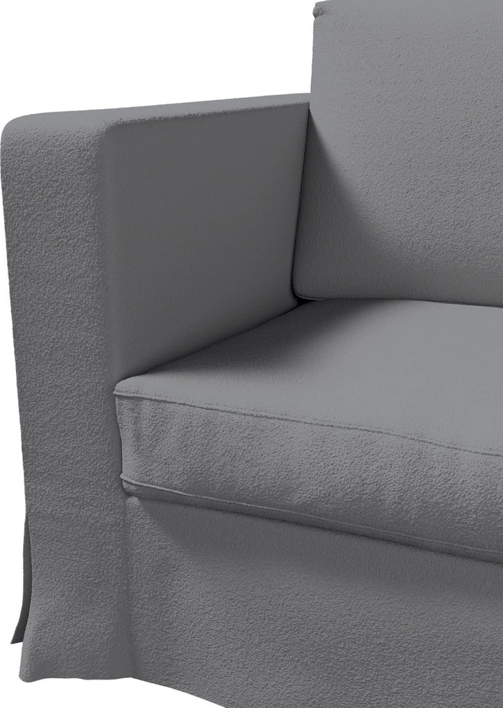 Potah na pohovku IKEA Karlanda 3-místná nerozkládací, dlouhý barva šedá látka pletený vzor