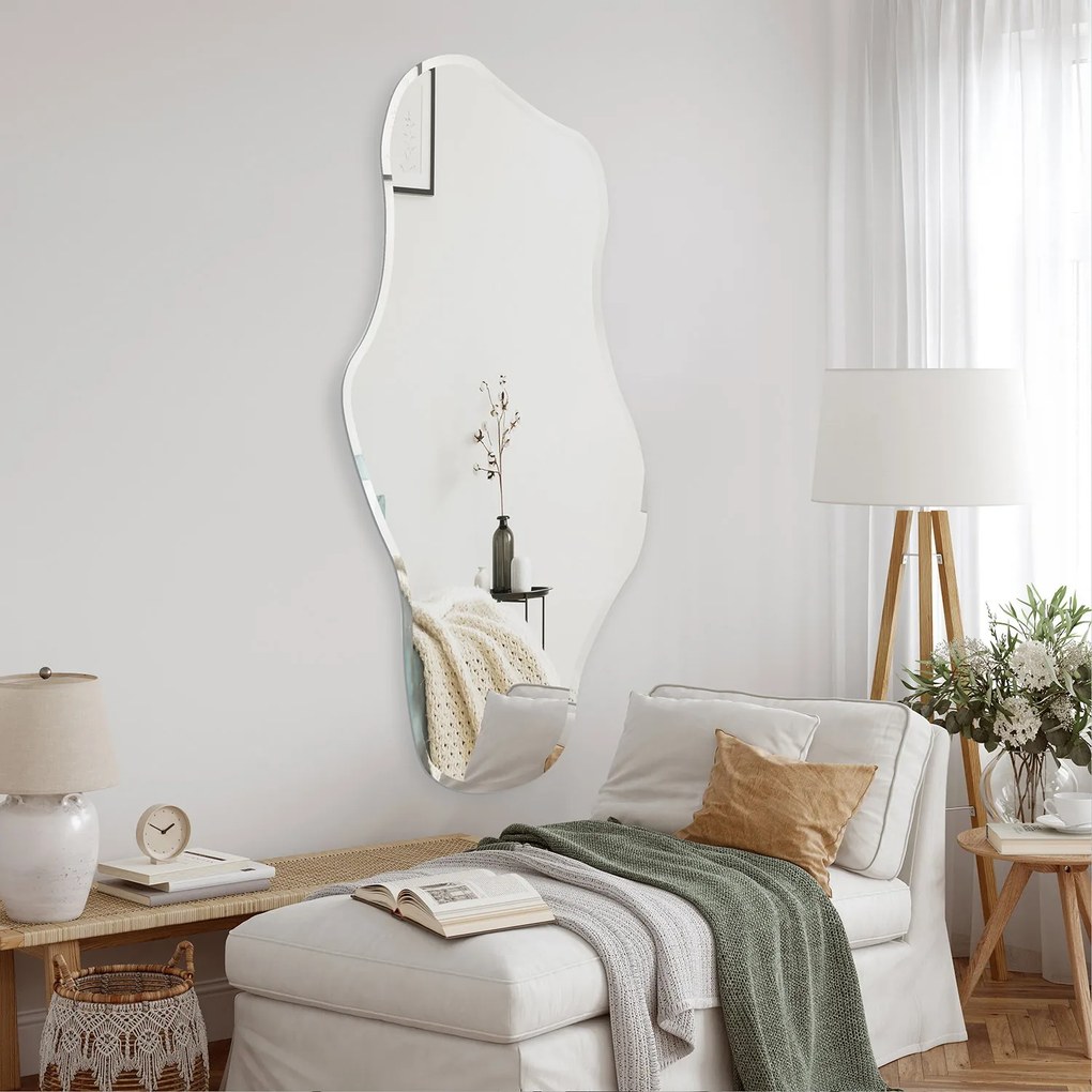 Atypické zrcadlo Pure s fazetou R19