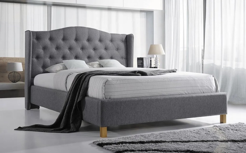Casarredo postel aspen 180x200 cm šedá