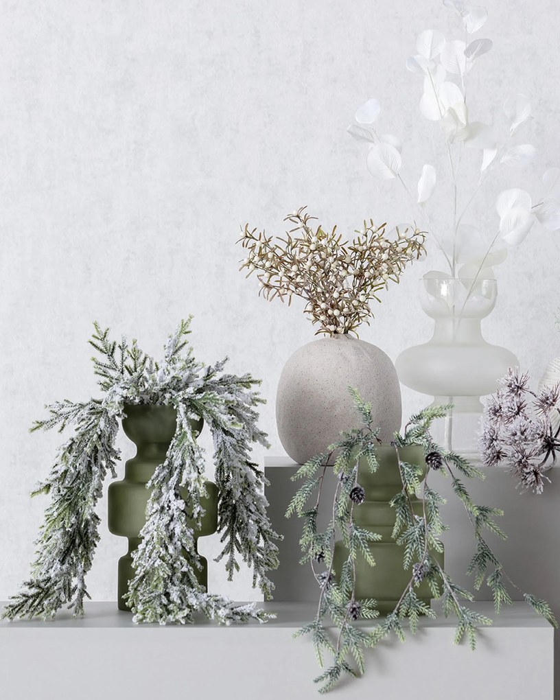 Větvička Thistle white 100cm