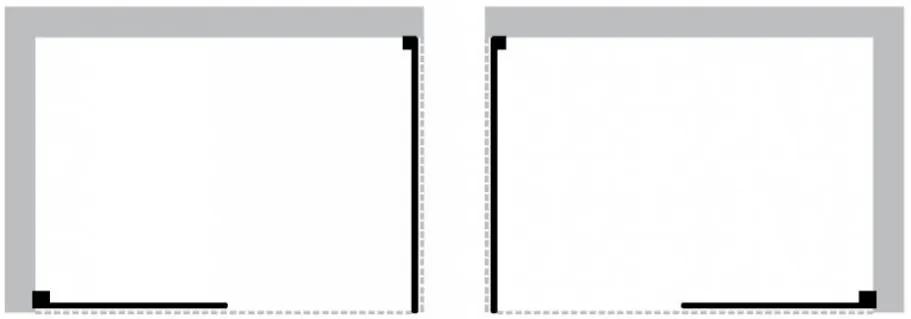 BESCO Walk-in sprchová zástěna EXCEA BARVA rámu - Černá, Rozměr A - 120 cm, Rozměr B - 80 cm, Rozměr C - 190 cm, Směr zavírání - Univerzální Levé / Pravé, Výplň - Čiré bezpečnostní sklo - 8 mm BCEXCEA8012