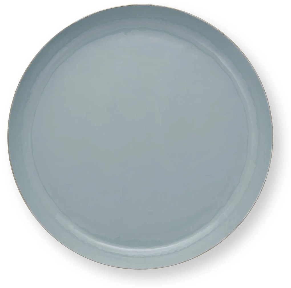 Pip Studio servírovací tác 40 cm, modrý (Kovový servírovací tác)