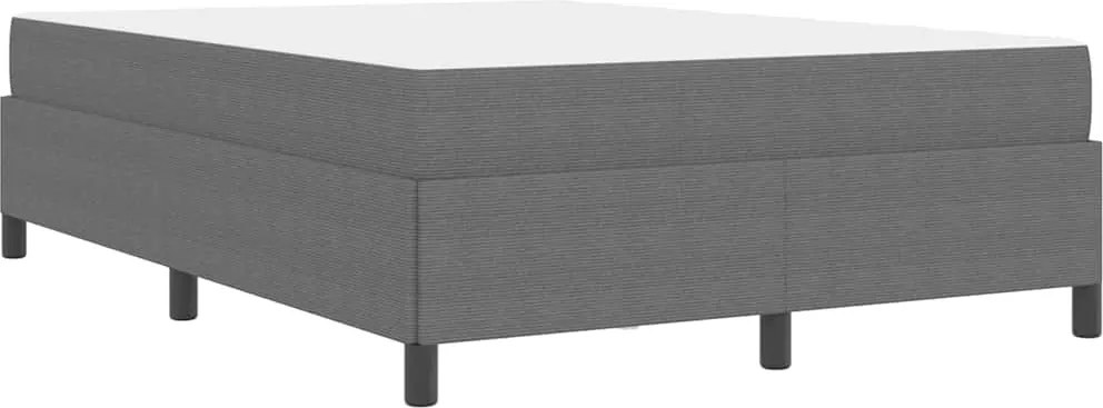 Rám postele s matrací Světle šedá 140 x 190 cm textil 3399120