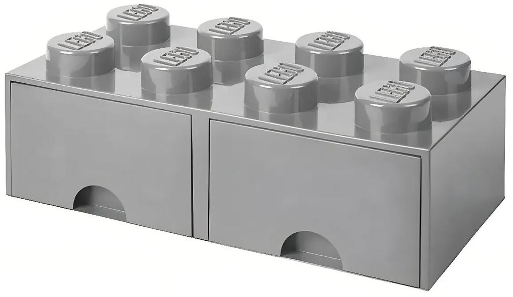 OnaDnes -20% Lego® Světle šedý úložný box LEGO® Storage 25 x 50 cm