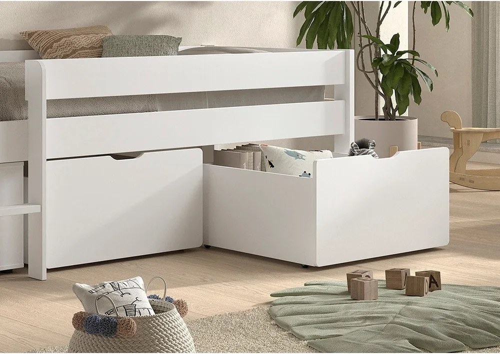 Bílý doplněk k dětské posteli Primo – Vipack