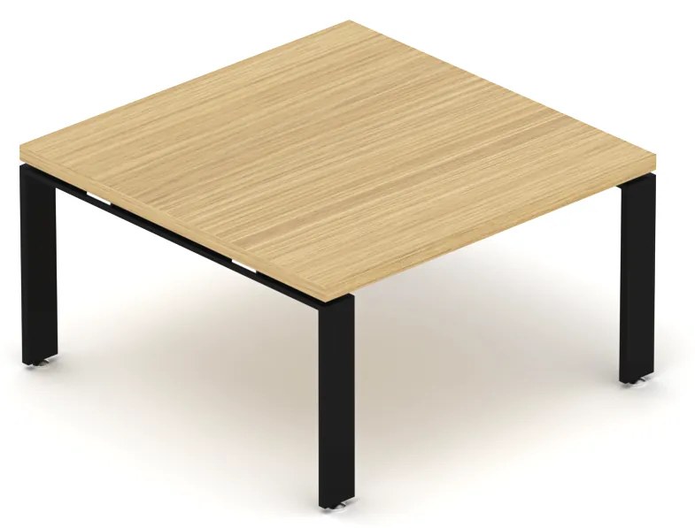 NABYTEK-DESIGNOVY.CZ - DESK0860U - Konferenční stolek EPIC, 80/120cm, ocelová podnož U, výška 54cm, dub/černá