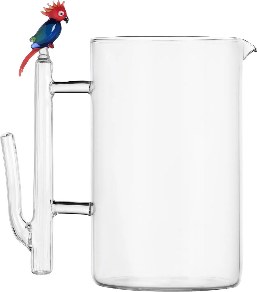 Ichendorf Milano designové džbány Talking Trees Red/Blue Cockatoo Jug