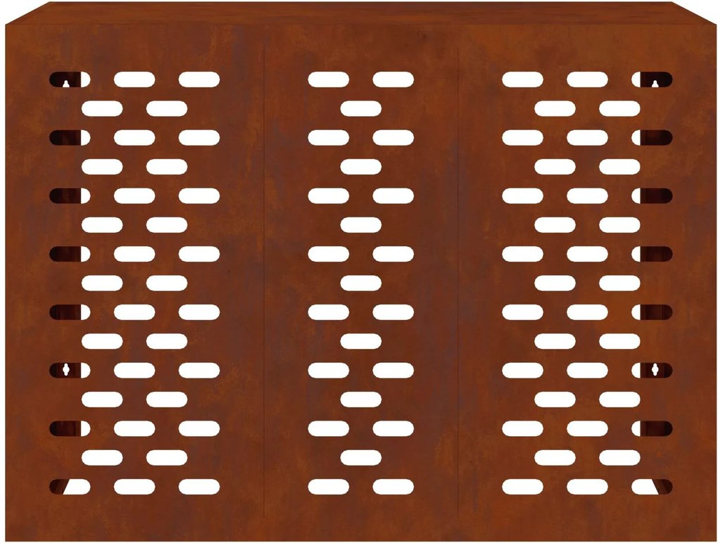 vidaXL Ochrana klimatizace Rezavá 110 x 50 x 80 cm