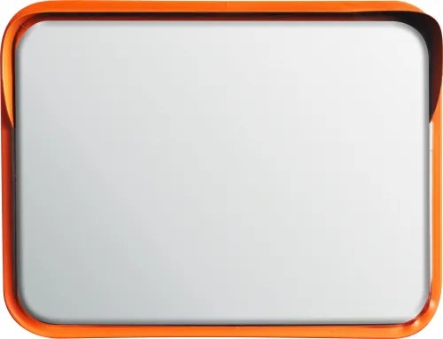 Venkovní zrcadlo s oranžovou sluneční clonou 600 x 800 mm AISI 304