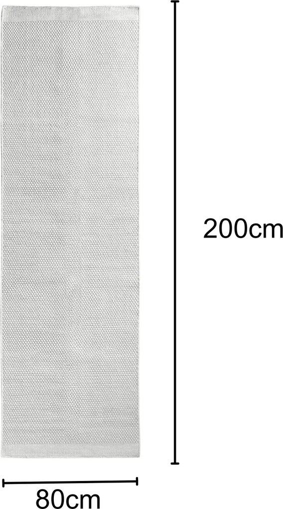 My Flair, Běhoun Wooly Dreamscape naturweiß, 80x300, bílá, chodba / předsíň