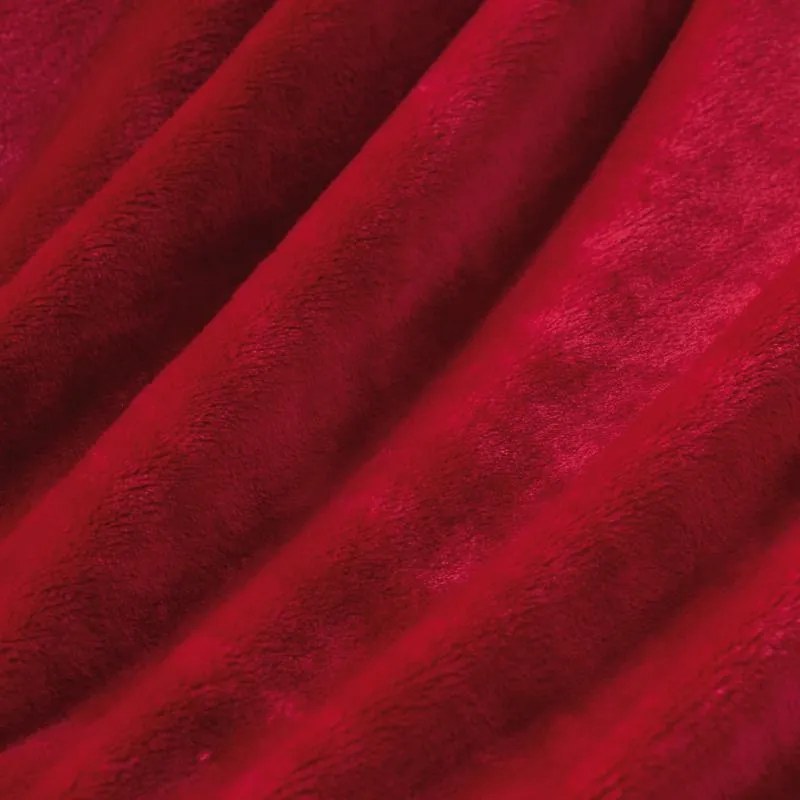 SCANquilt pléd COMFORT červená střední 150 x 200 cm