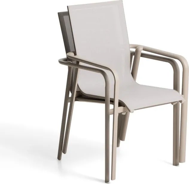 Béžová/taupe zahradní židle Canea – Kave Home