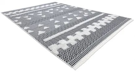 koberec ECO SISAL BOHO MOROC Geometrický 22321 střapce dvě úrovně r velikost 136x190 cm | krásné koberce cz