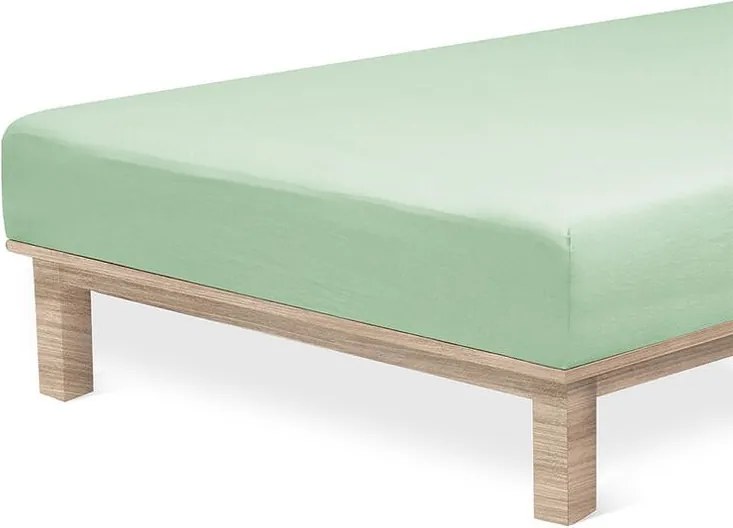 Napínací prostěradlo jersey s elastanem zelené 180 x 200 cm