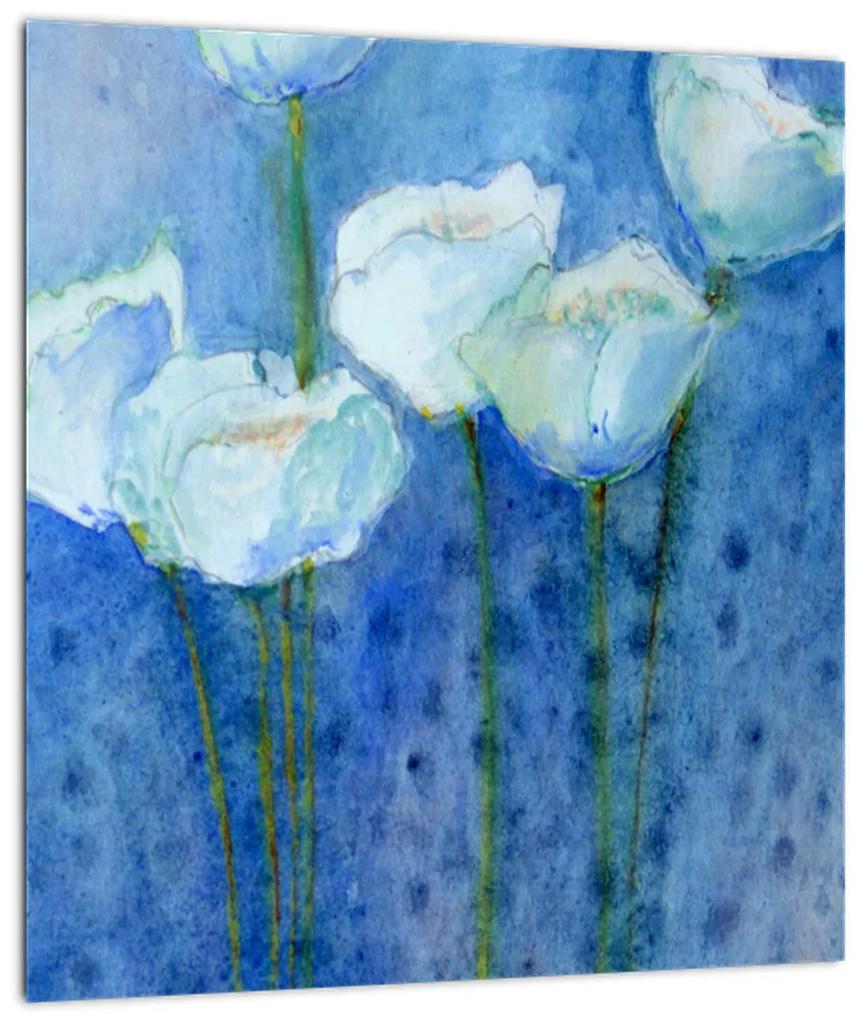 Obraz - Bílé tulipány (30x30 cm)