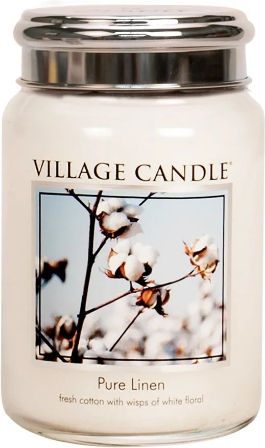 Vonná svíčka Pure Linen Village Candle 602g