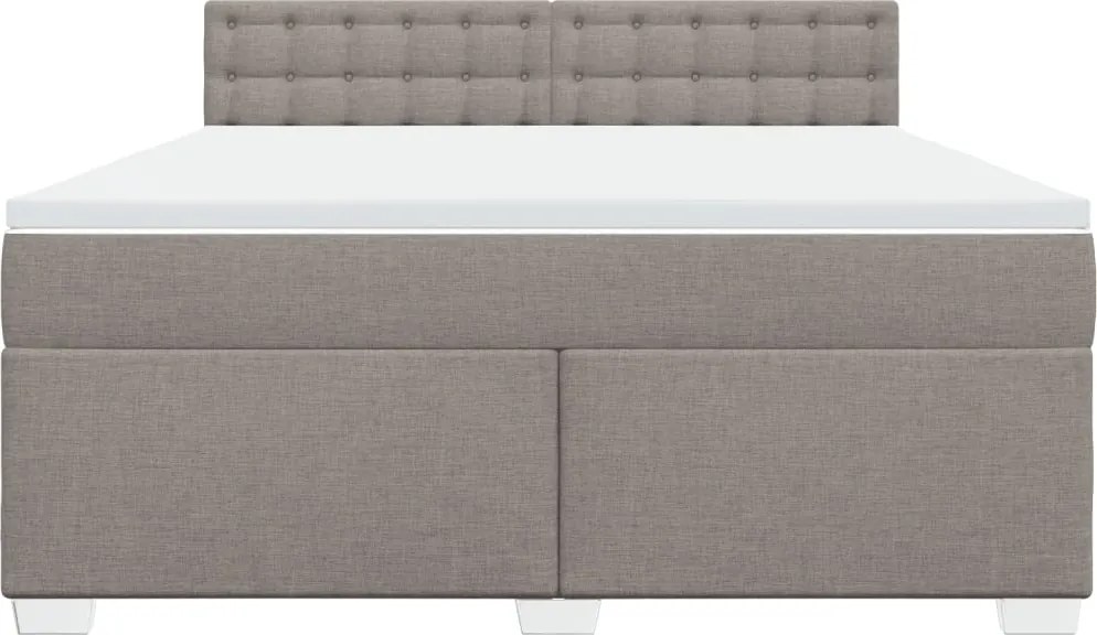 Box spring postel s matrací taupe 180x200 cm textil 3288285