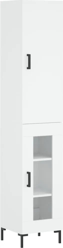 Skříň highboard bílá 34,5 x 34 x 180 cm kompozitní dřevo 3199041