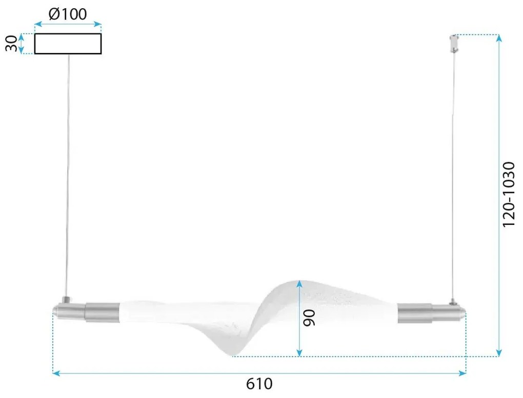Toolight LED osvětlení Twister G011-CP zlatá/bílá