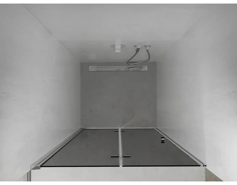 Mexen Lima skládací sprchové dveře 90 cm, Grafitově černá, Chromovaná - 856-090-000-01-40