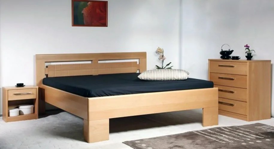 Masivní postel s úložným prostorem Varezza 3 - 80/90/100x200cm - 80 x 200cm