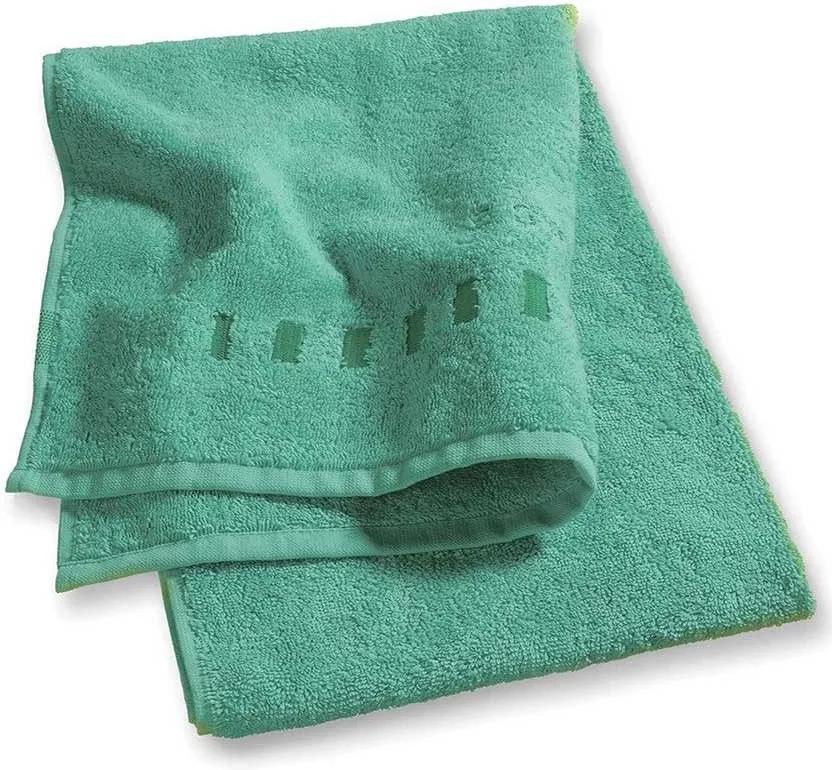 Luxusní froté ručník v zelené barvě, luxusní ručník, vyšívaný ručník, sada ručníků, zelená barva, Esprit -  70x140