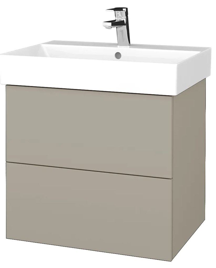 Dřevojas Koupelnová skříň VARIANTE SZZ2 60 Varianta: N01 Bílá lesk / D05 Oregon