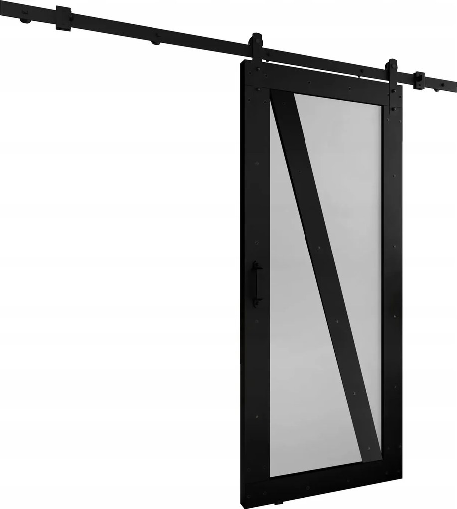 Posuvné dveře LOFT ADIO 4 černý + bílý 100