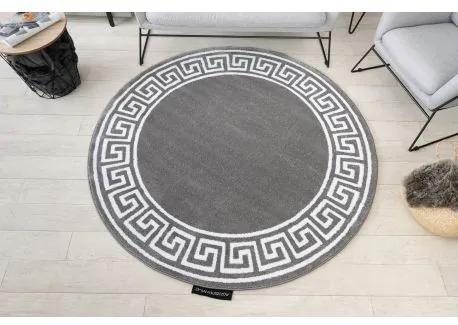 Kulatý koberec HAMPTON Grecos Řecký, šedý velikost kruh 140 cm | krásné koberce cz