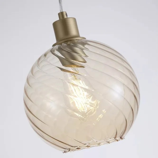 Searchlight 44520-3CP Trojitý závěsný lustr RADIANCE CHAMPAGNE optické sklo
