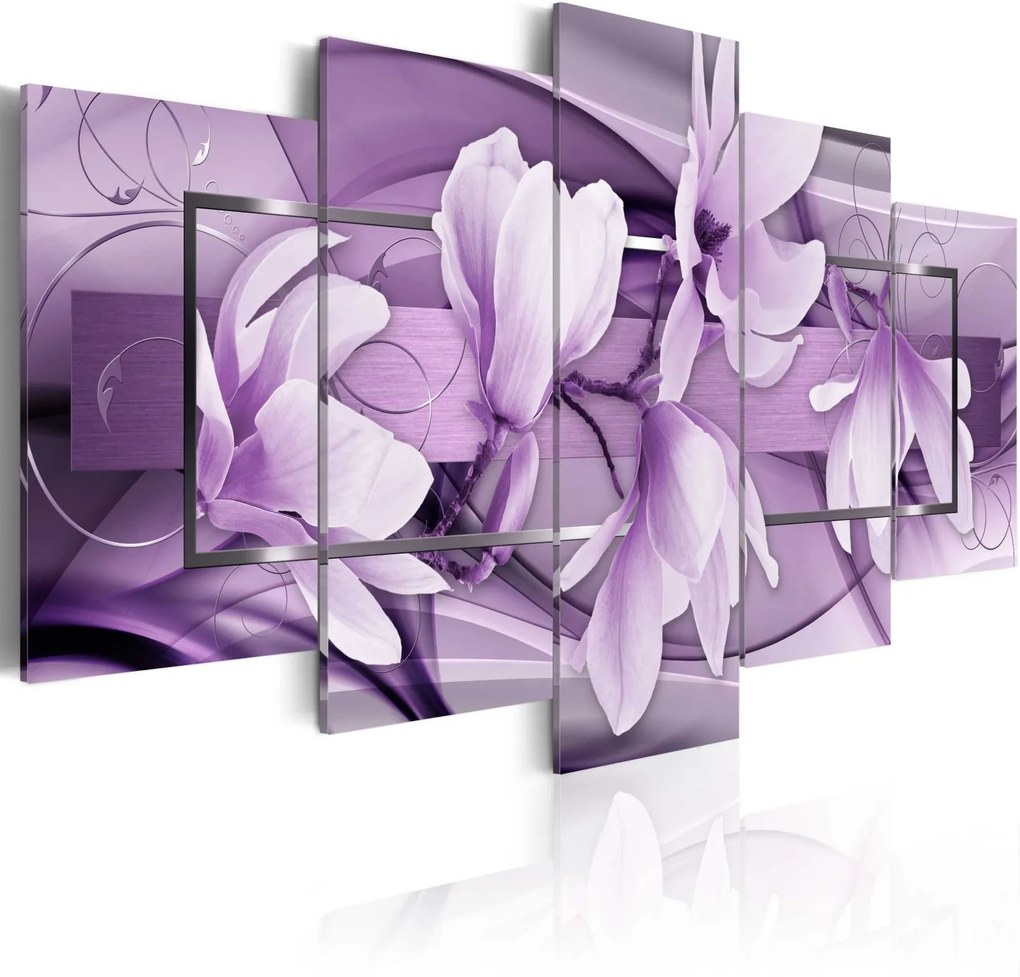 Obraz - Purple Wave 100x50