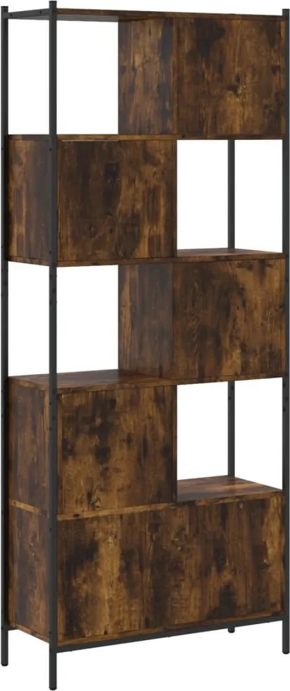 Knihovna kouřový dub 72 x 28 x 172 cm kompozitní dřevo 3213654