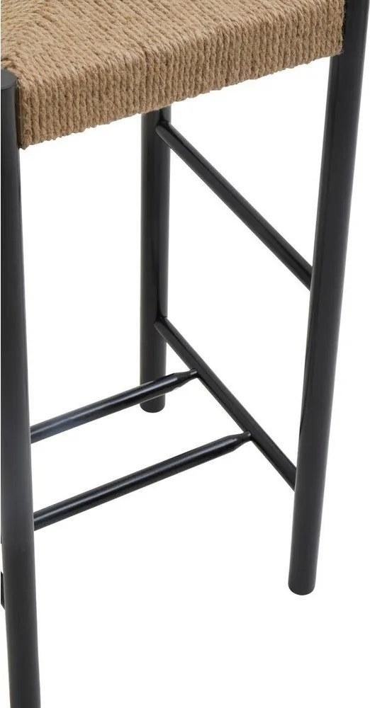 Černá/v přírodní barvě barová stolička z bukového dřeva (výška sedáku 72 cm) Bandar – Premier Housewares
