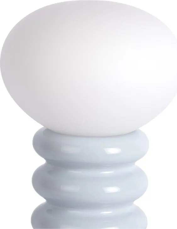 Světle modrá keramická stolní lampa (výška 33,5 cm) Catania Aro – Leitmotiv