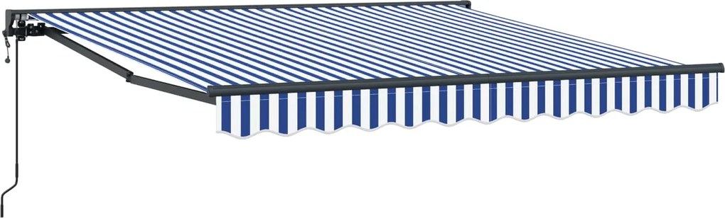 Rám markýzy Modrá a bílá 300 x 250 cm 3329912