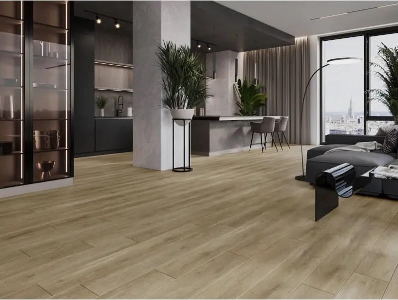 Mexen Clermont vzorek vinylových panelů SPC 6,5 mm, podložka IXPE 1,5 mm, 4 V-Fuga, Dub - F1053-S