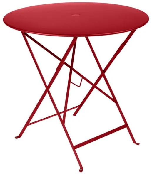 Červený zahradní stolek Fermob Bistro, ⌀ 77 cm