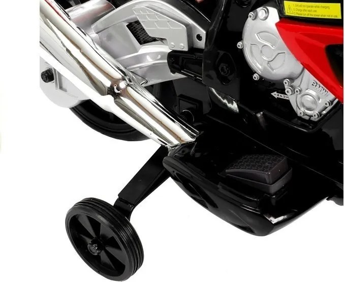 LEAN CARS Elektrická motorka pro děti BMW S1000RR červená tříkolová